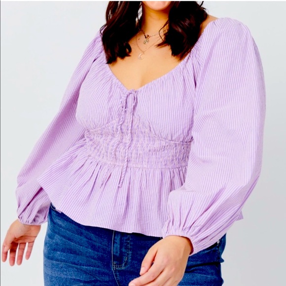 ARULA | Tops | Nwt Arula Formerly Abeautiful Soul Smocked Peasant Top ...